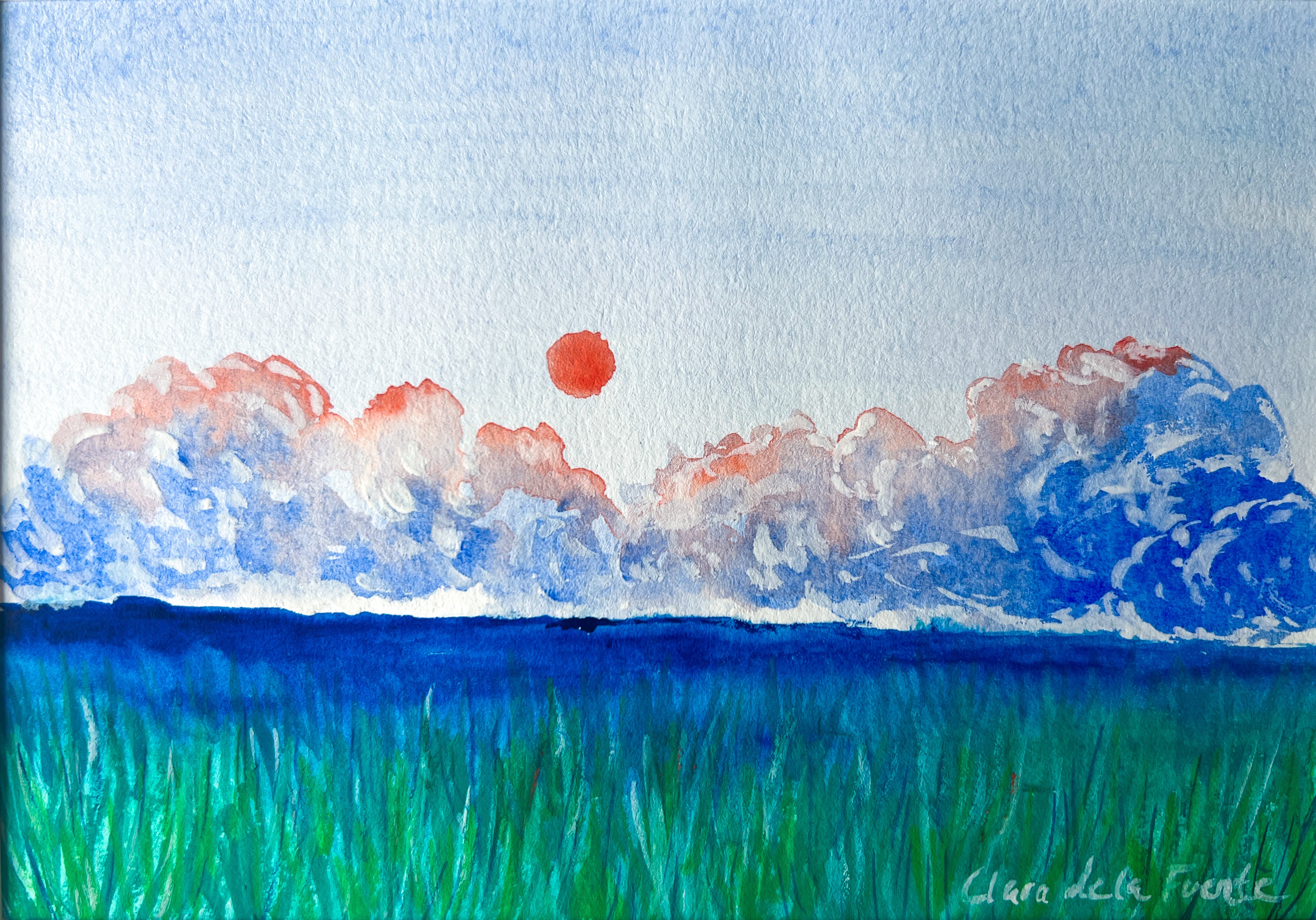 Cloudy Evening – claradelafuenteartist