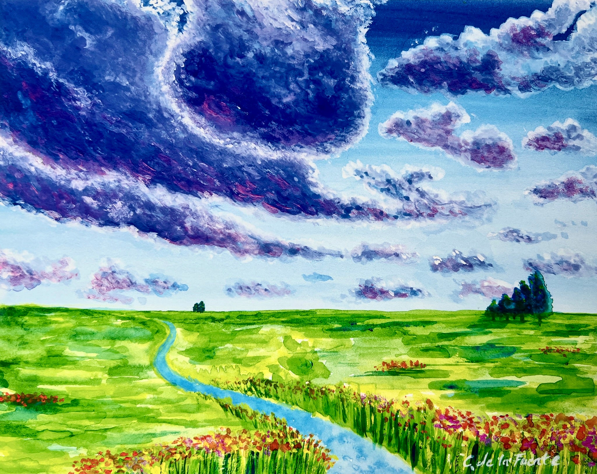 Big Ditch of Champaign Urbana Art Print – claradelafuenteartist